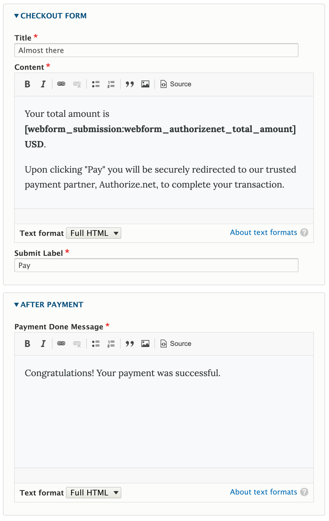 Webform Authorize.Net | Drupal.org