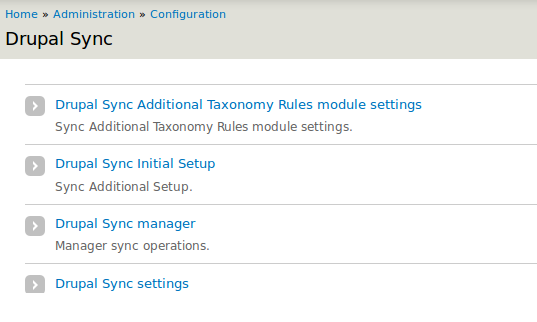 Drupal Sync