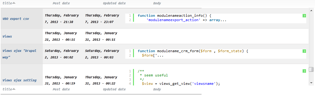 Views Infinite Table Scroll