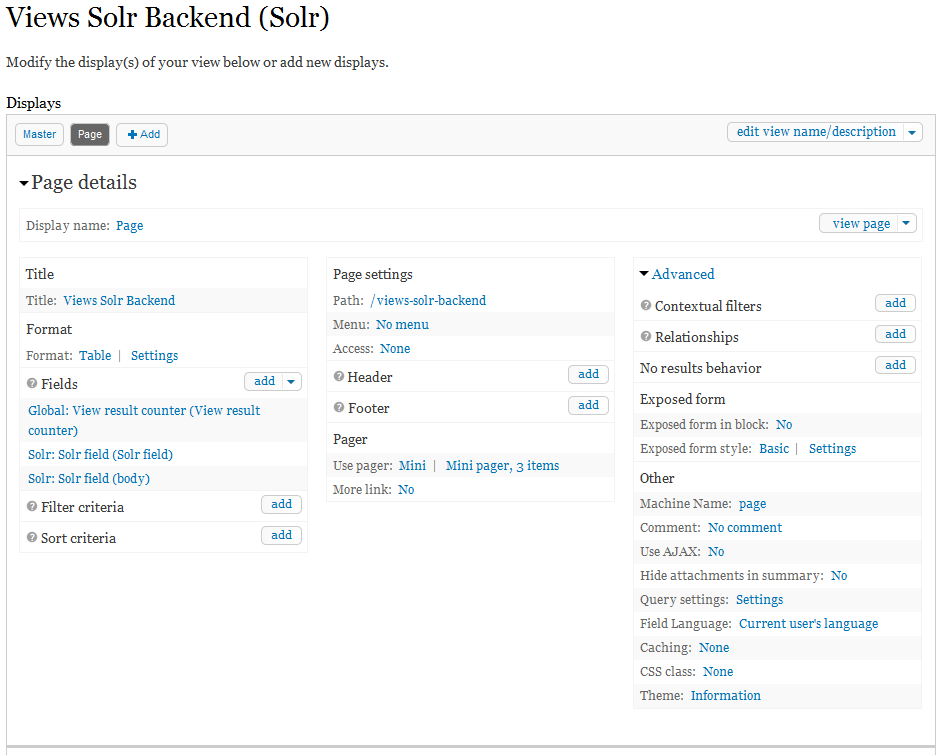 Views Solr Backend | Drupal.org