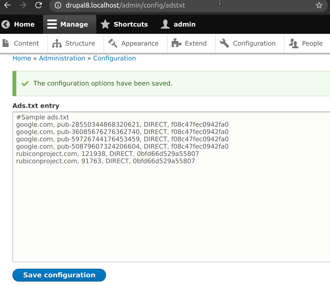 Virtual Ads.txt | Drupal.org
