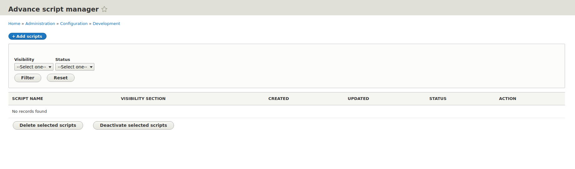 Advance Script Manager | Drupal.org
