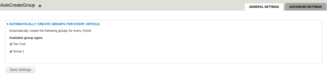 Auto create Group | Drupal.org