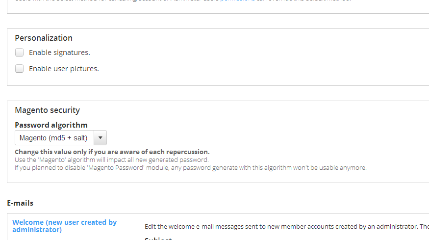 Magento Password | Drupal.org