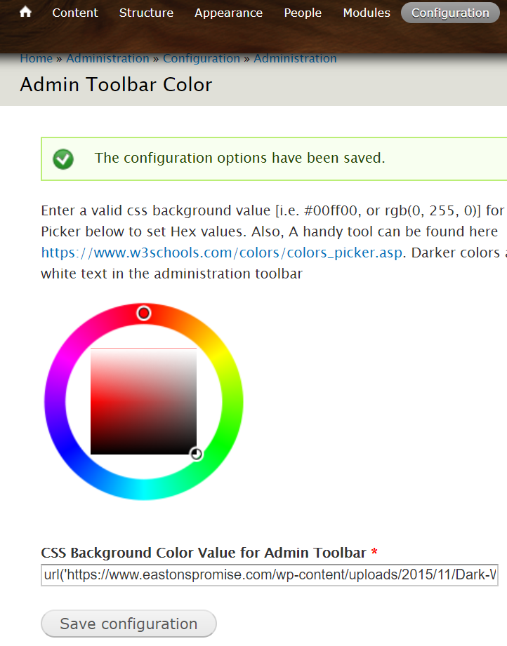 Administration Toolbar Color Changer | Drupal.org