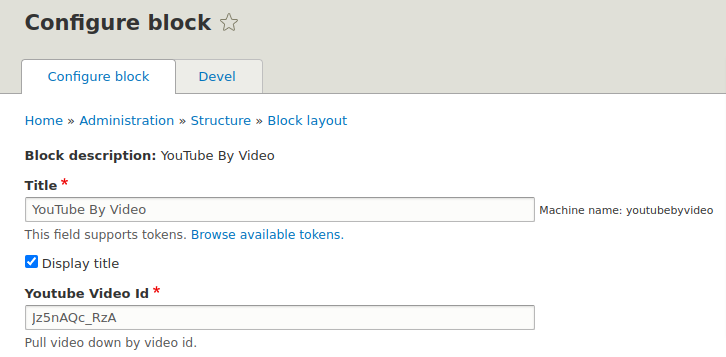 YouTube Blocks | Drupal.org