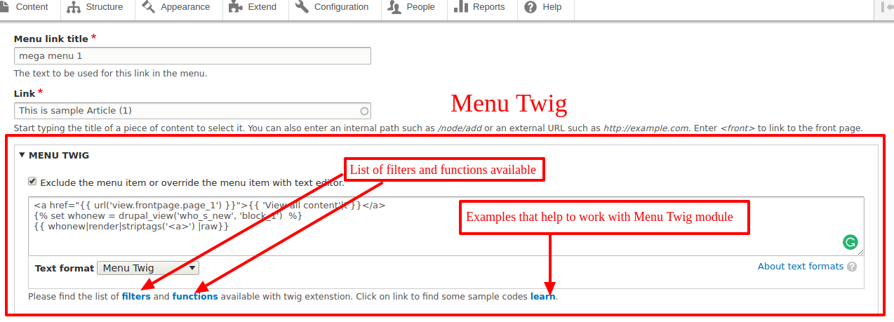 Menu Twig | Drupal.org