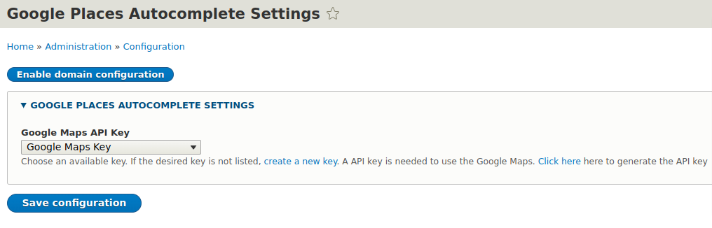 Google Places Autocomplete | Drupal.org