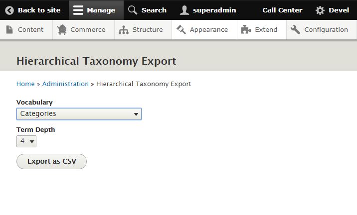 Hierarchical Taxonomy Export | Drupal.org
