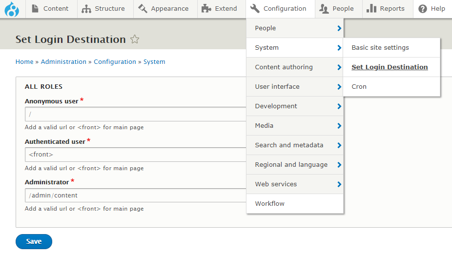 Redirect after login | Drupal.org Redirect after login | Drupal.org