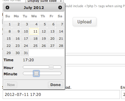 date time picker | Drupal.org