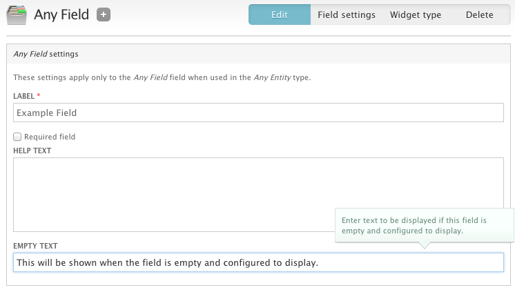 Field Empty Text | Drupal.org