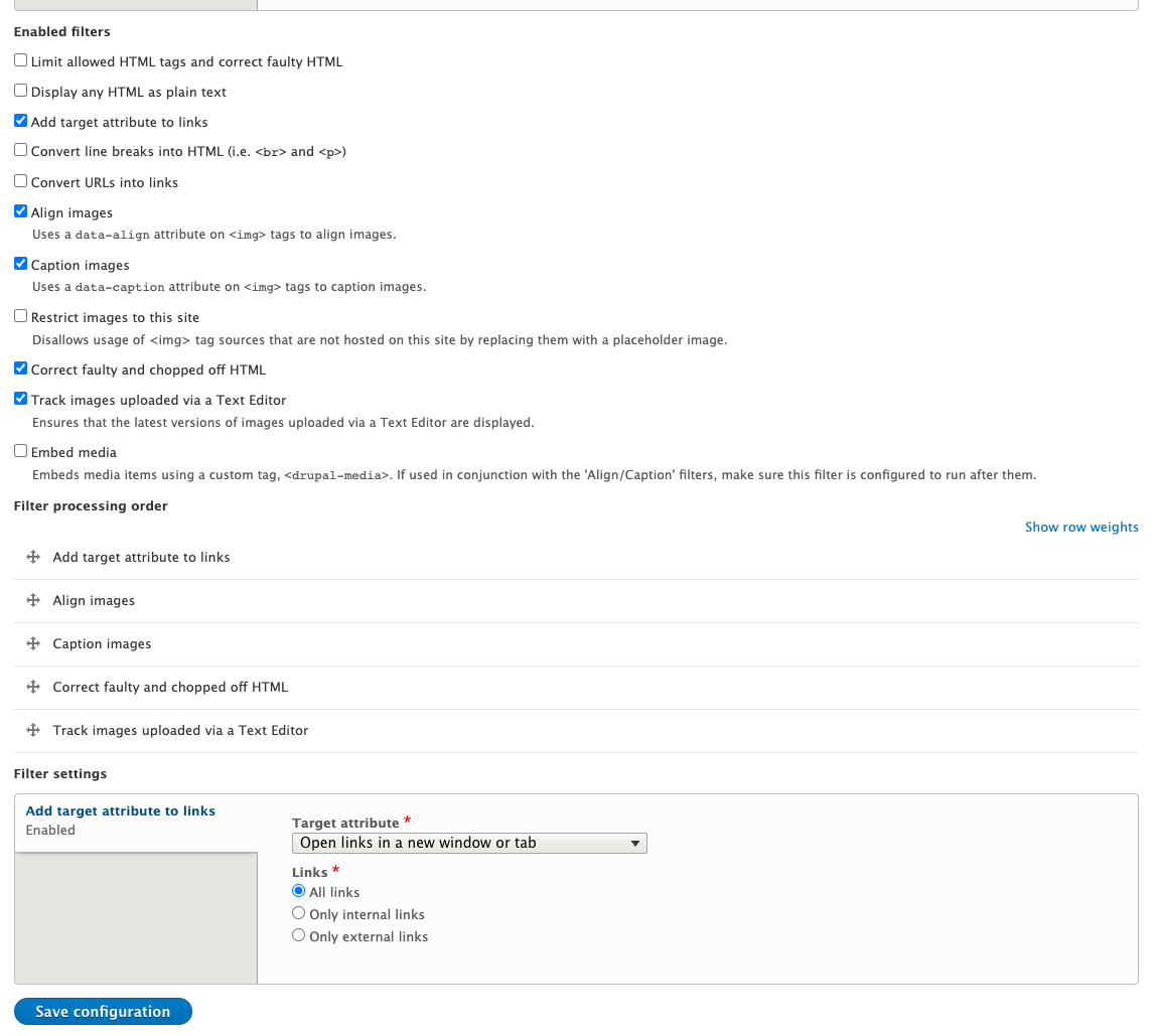 Target Attributes Filter | Drupal.org