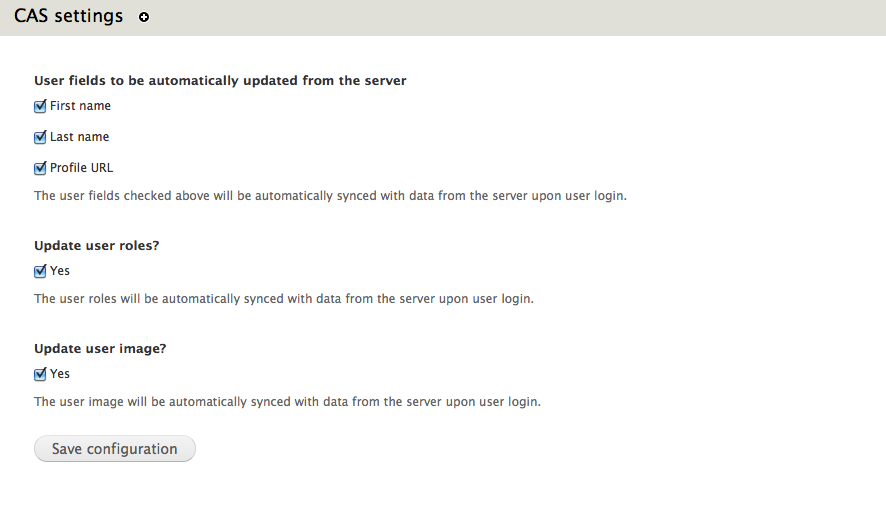 CAS Fields | Drupal.org