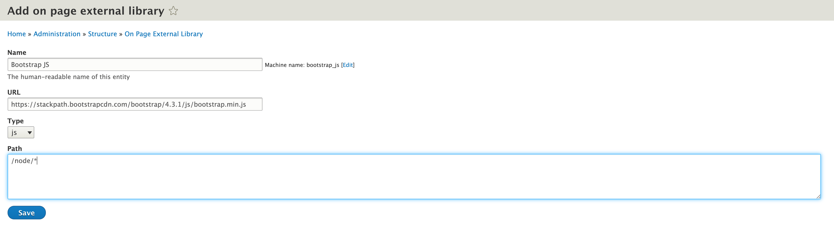 Onpage External Libraries | Drupal.org