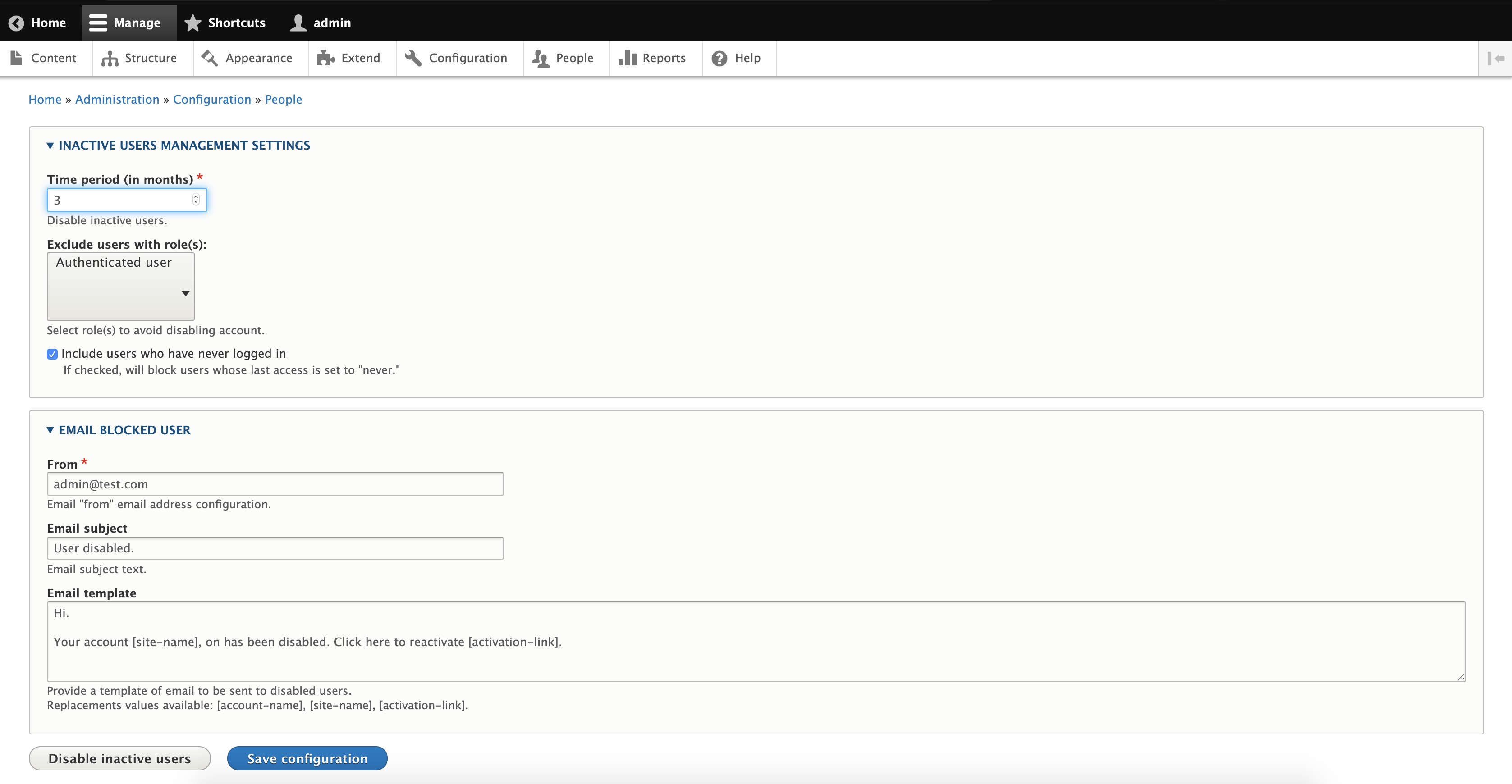Block Inactive Users | Drupal.org