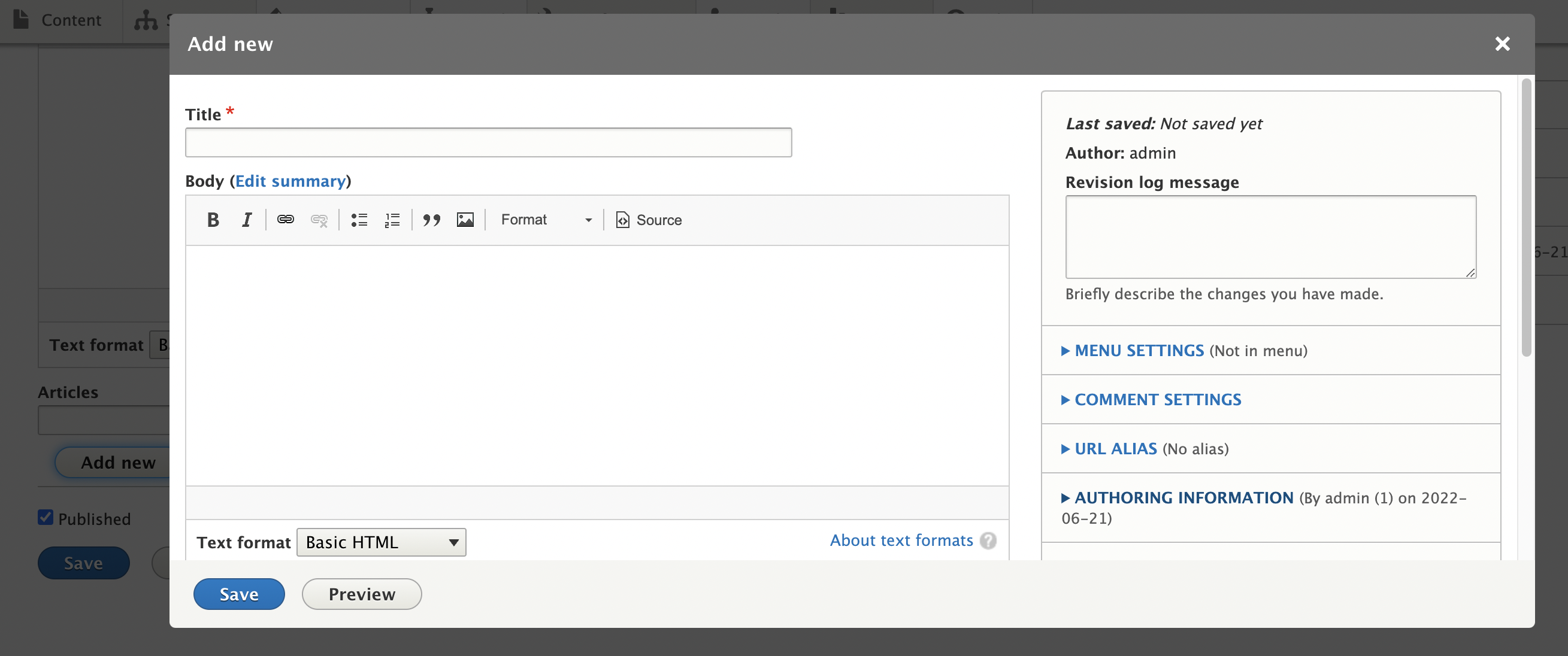 Entity Reference Modal Create | Drupal.org