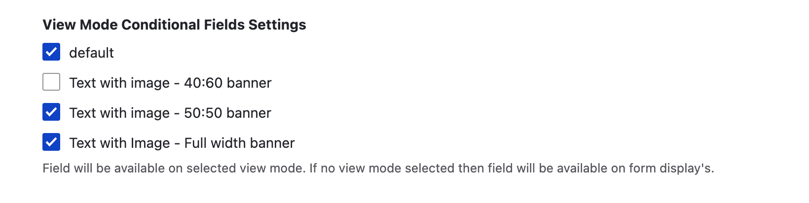 View Mode Conditional Fields | Drupal.org
