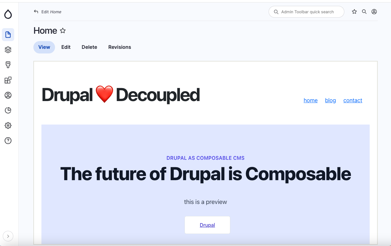 Decoupled Preview Iframe | Drupal.org