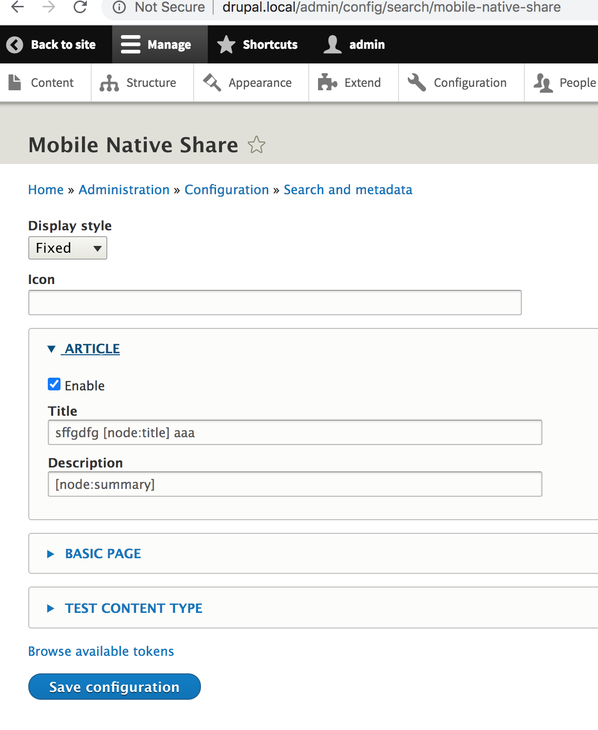 Mobile Native Share | Drupal.org