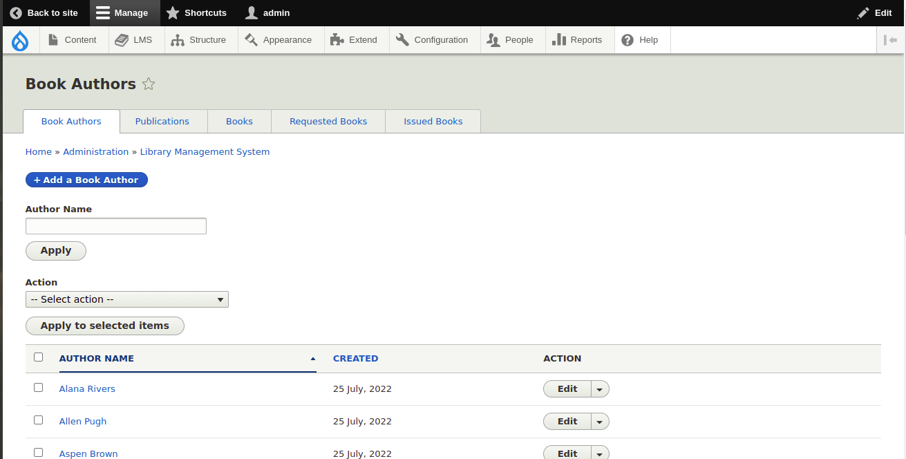 Library Management System | Drupal.org