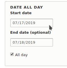 Date all day | Drupal.org