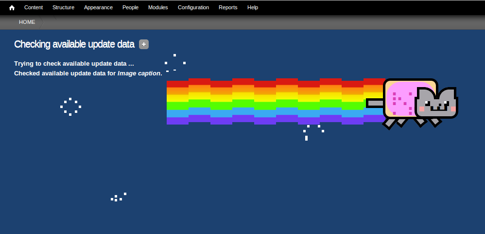 Nyan cat progress bar | Drupal.org Nyan cat progress bar | Drupal.org