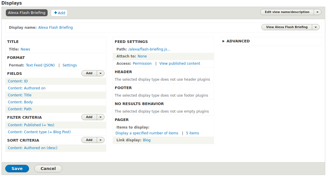 Alexa Flash Briefing | Drupal.org