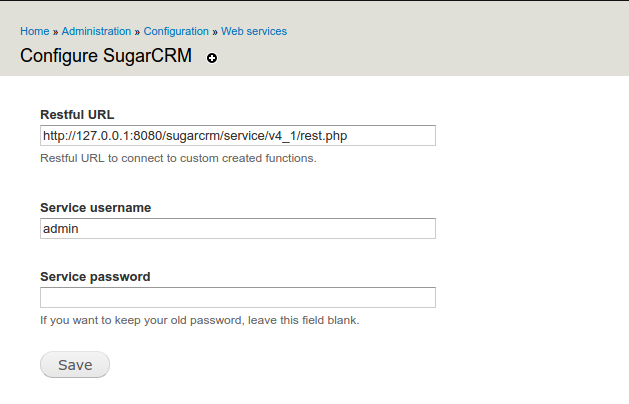 Webform SugarCRM Integration | Drupal.org