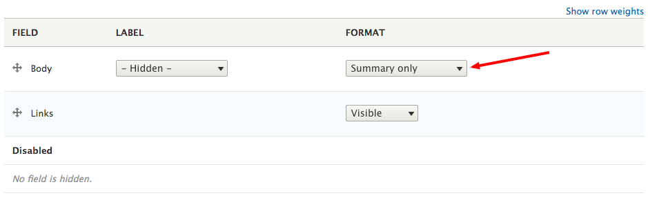 Text Summary Formatter | Drupal.org