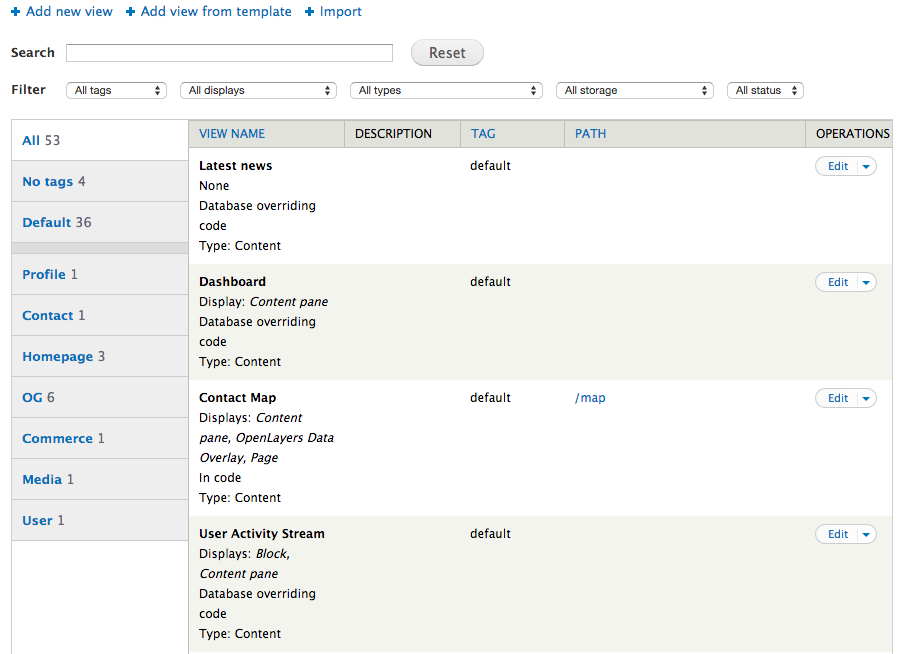 Views docket | Drupal.org