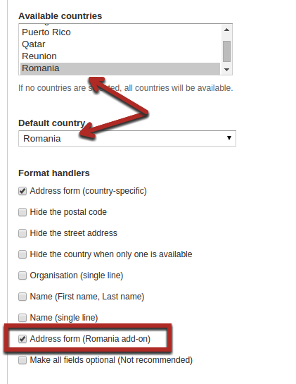 Addressfield Romania | Drupal.org