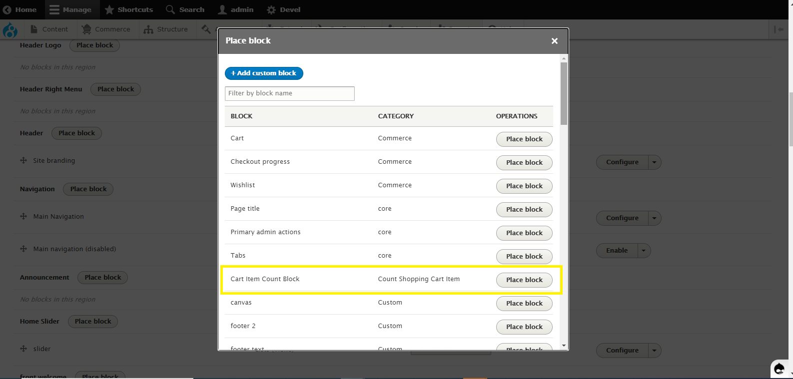 Cart Item Count | Drupal.org