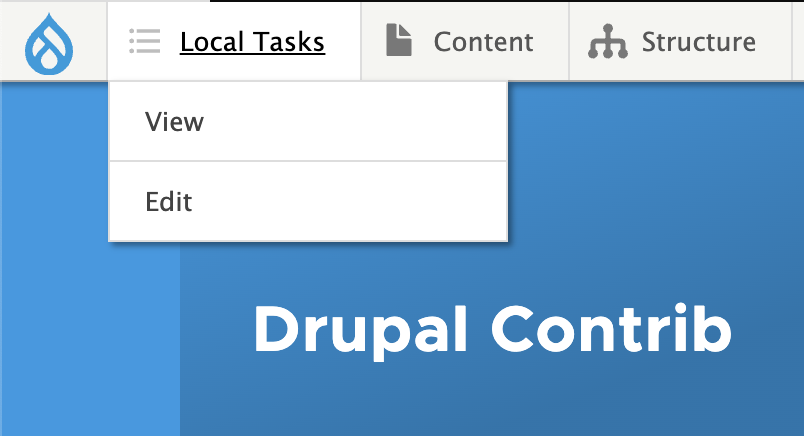 Gin Toolbar Local Tasks | Drupal.org