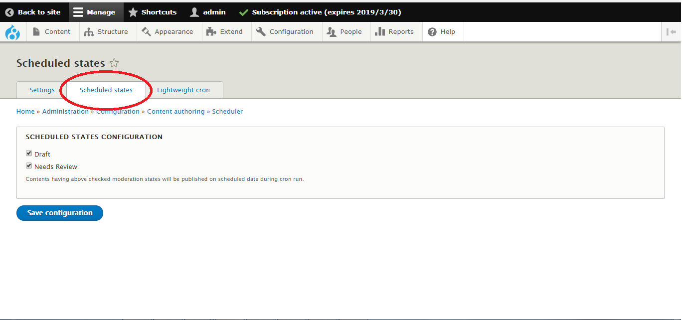 Advanced scheduler (workbench integration) | Drupal.org Advanced scheduler (workbench integration) | Drupal.org