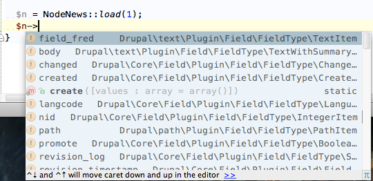 Automatically generated entity classes per bundle for better IDE ...