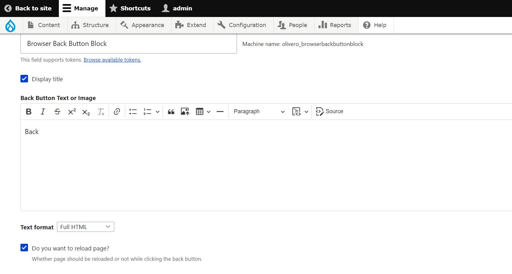 Browser Back Button | Drupal.org