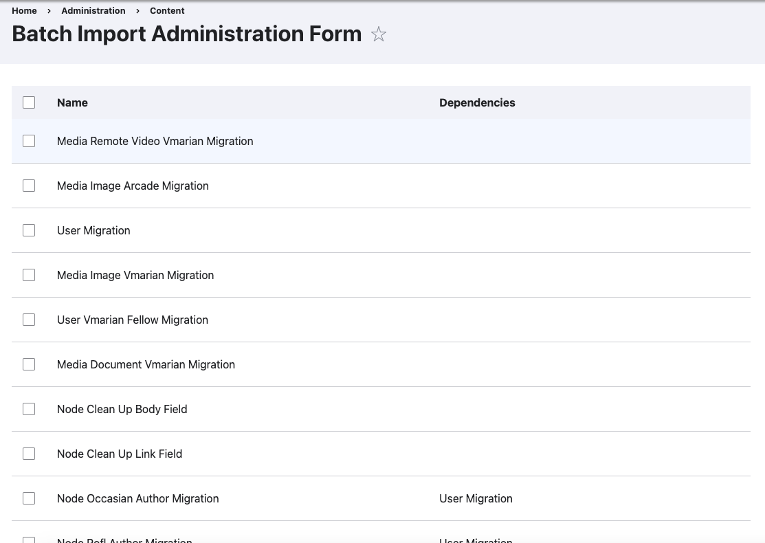 Batch Import | Drupal.org
