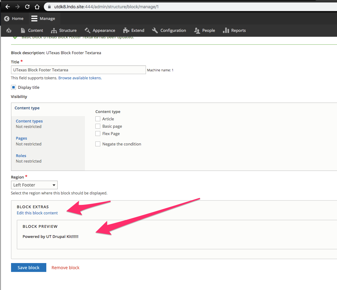 Block Extra | Drupal.org