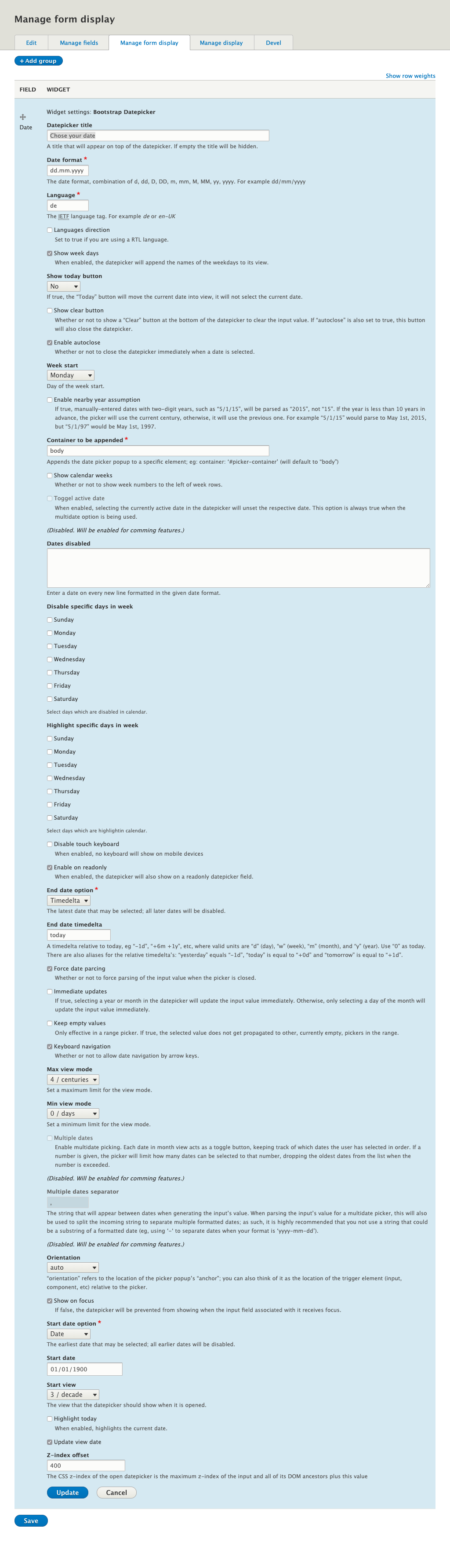Bootstrap Datepicker | Drupal.org Bootstrap Datepicker | Drupal.org