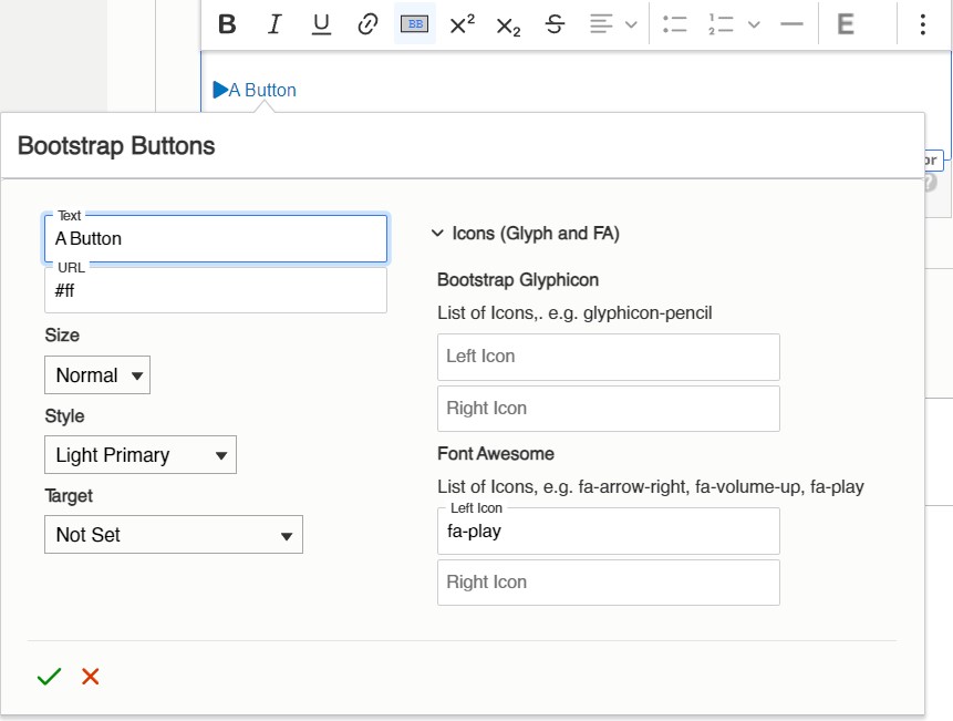 Bootstrap Buttons (for CKeditor5) | Drupal.org Bootstrap Buttons (for CKeditor5) | Drupal.org