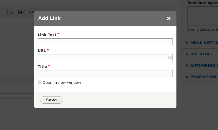 Ckeditor Link With Text 