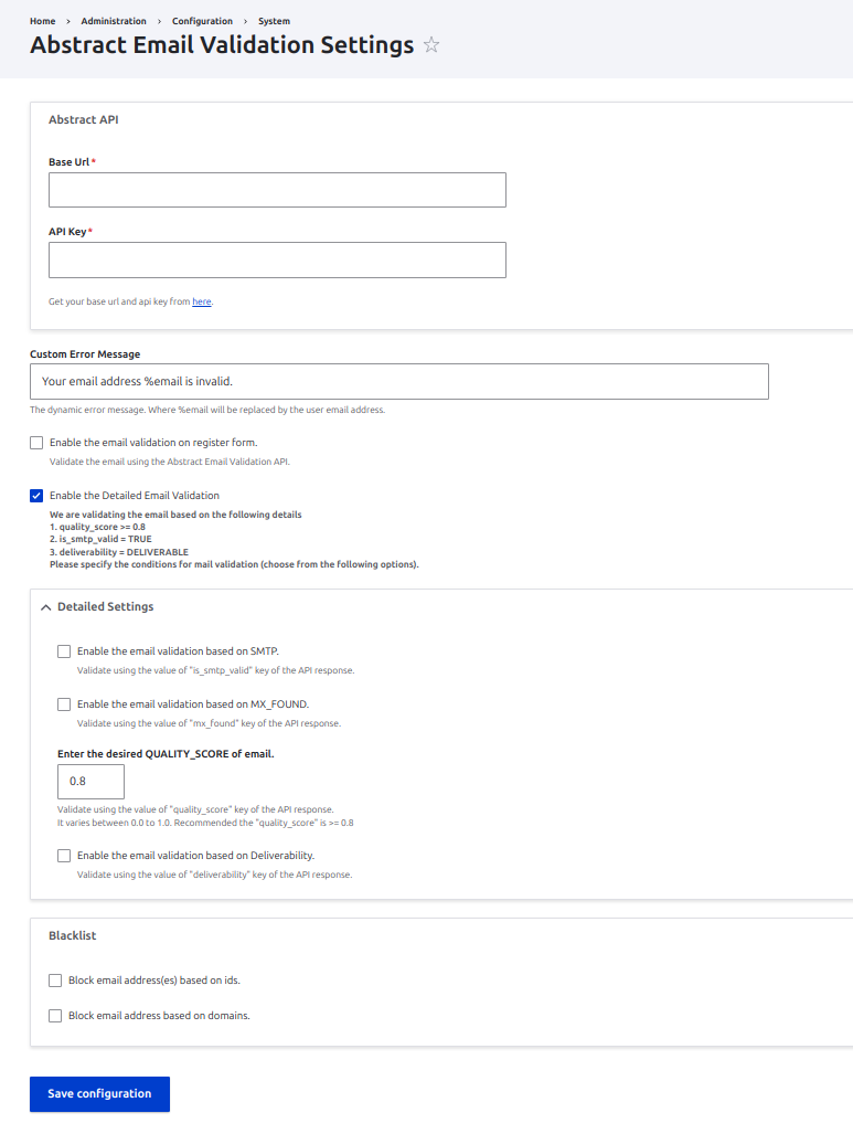 Abstract API Email Validator | Drupal.org Abstract API Email Validator | Drupal.org
