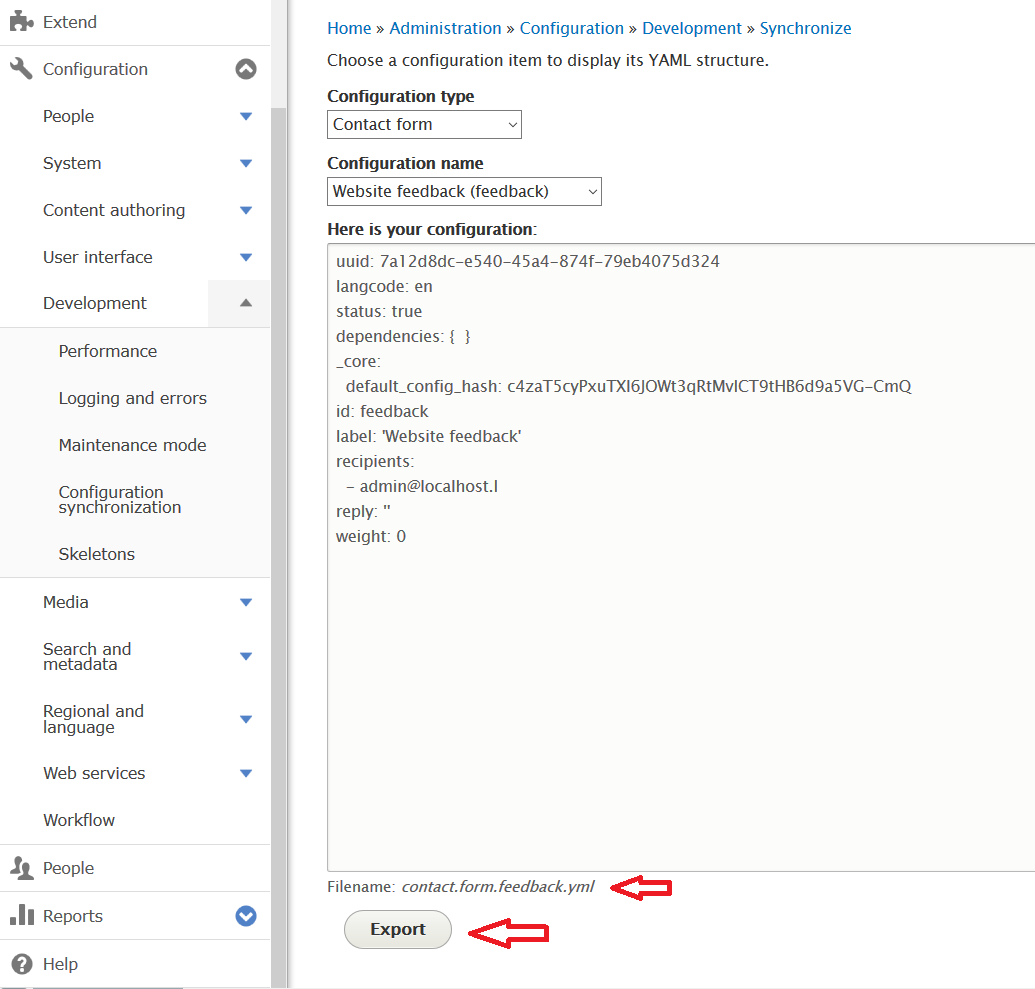 Config Single Export | Drupal.org Config Single Export | Drupal.org