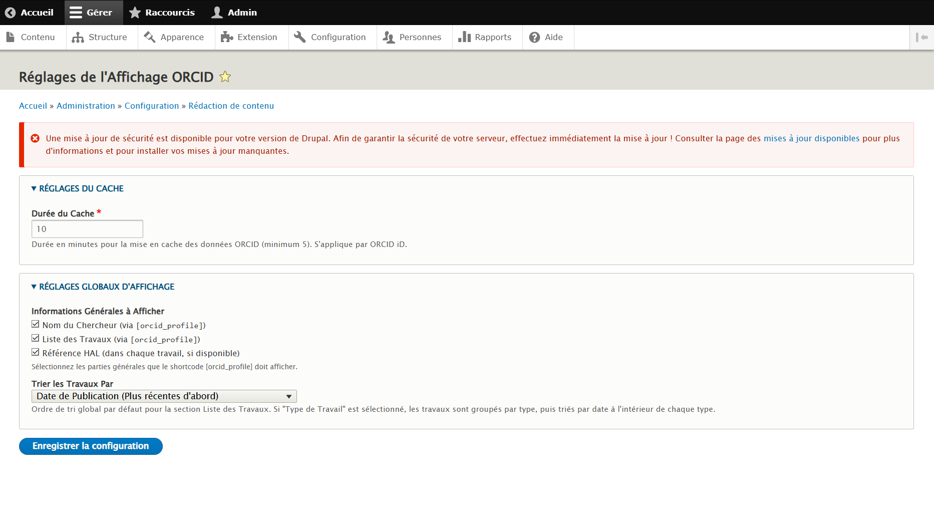 ORCID Display | Drupal.org