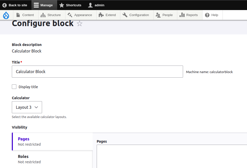 Calculator Block | Drupal.org
