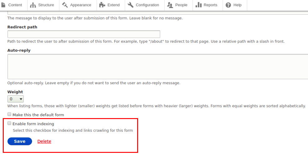 Contact Indexing | Drupal.org