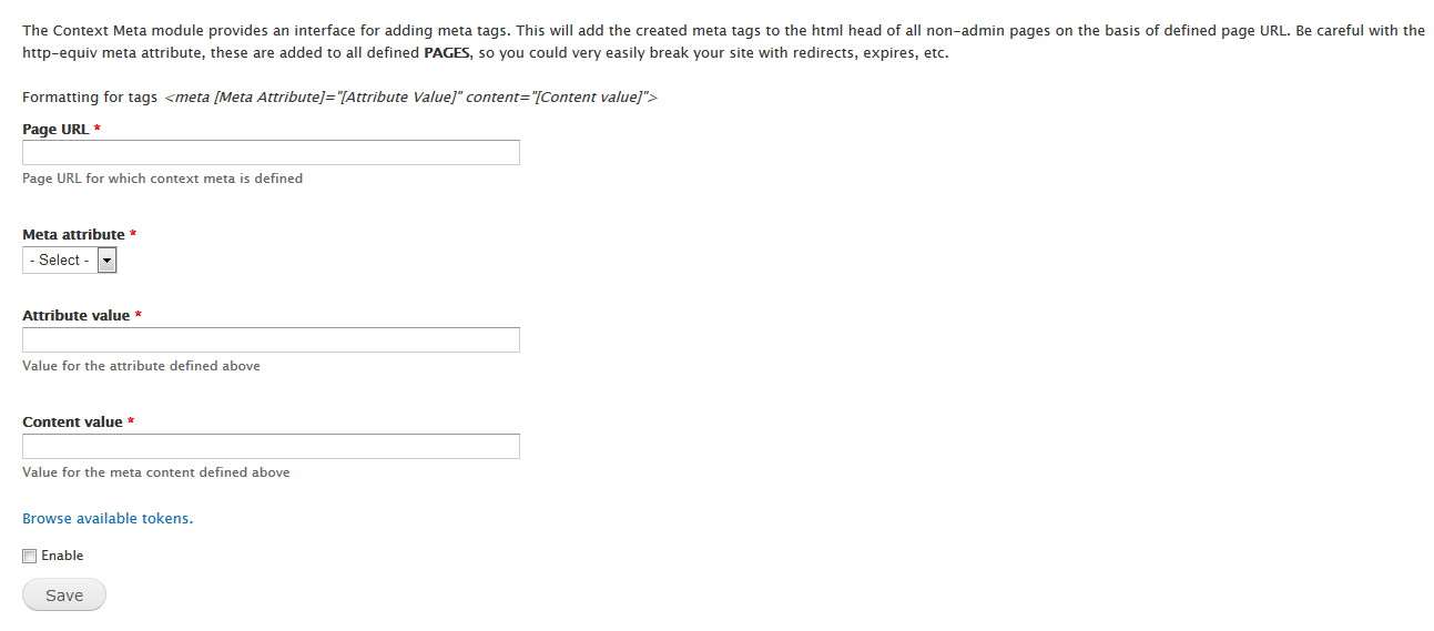 Context Meta | Drupal.org