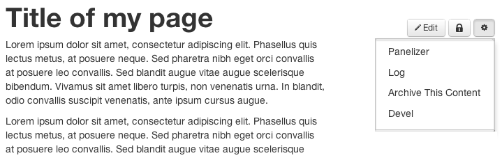 Contextual Tabs | Drupal.org Contextual Tabs | Drupal.org