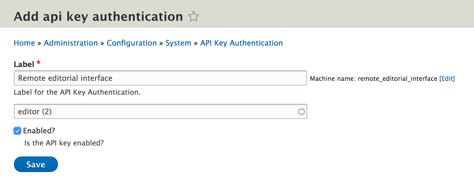 API Key Manager Drupal